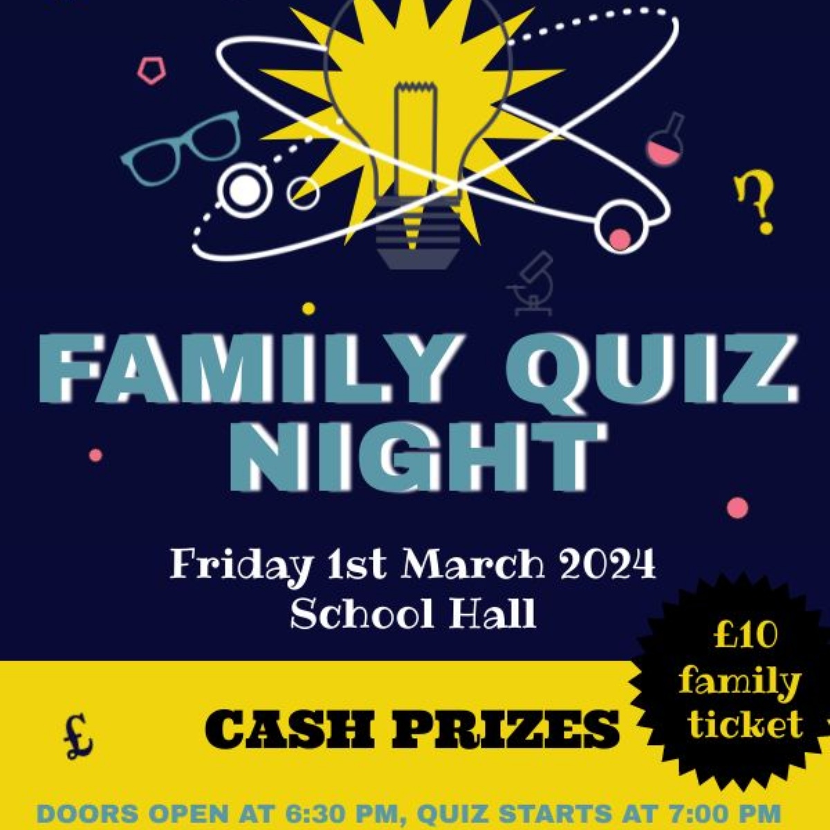 St Augustine's R C High School - PTFA Family Quiz Night